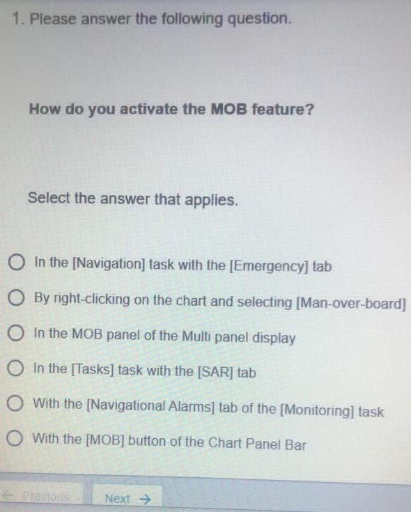 How do you activate the MOB feature? Select | StudyX