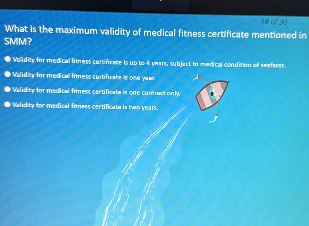 What is the maximum validity of medical