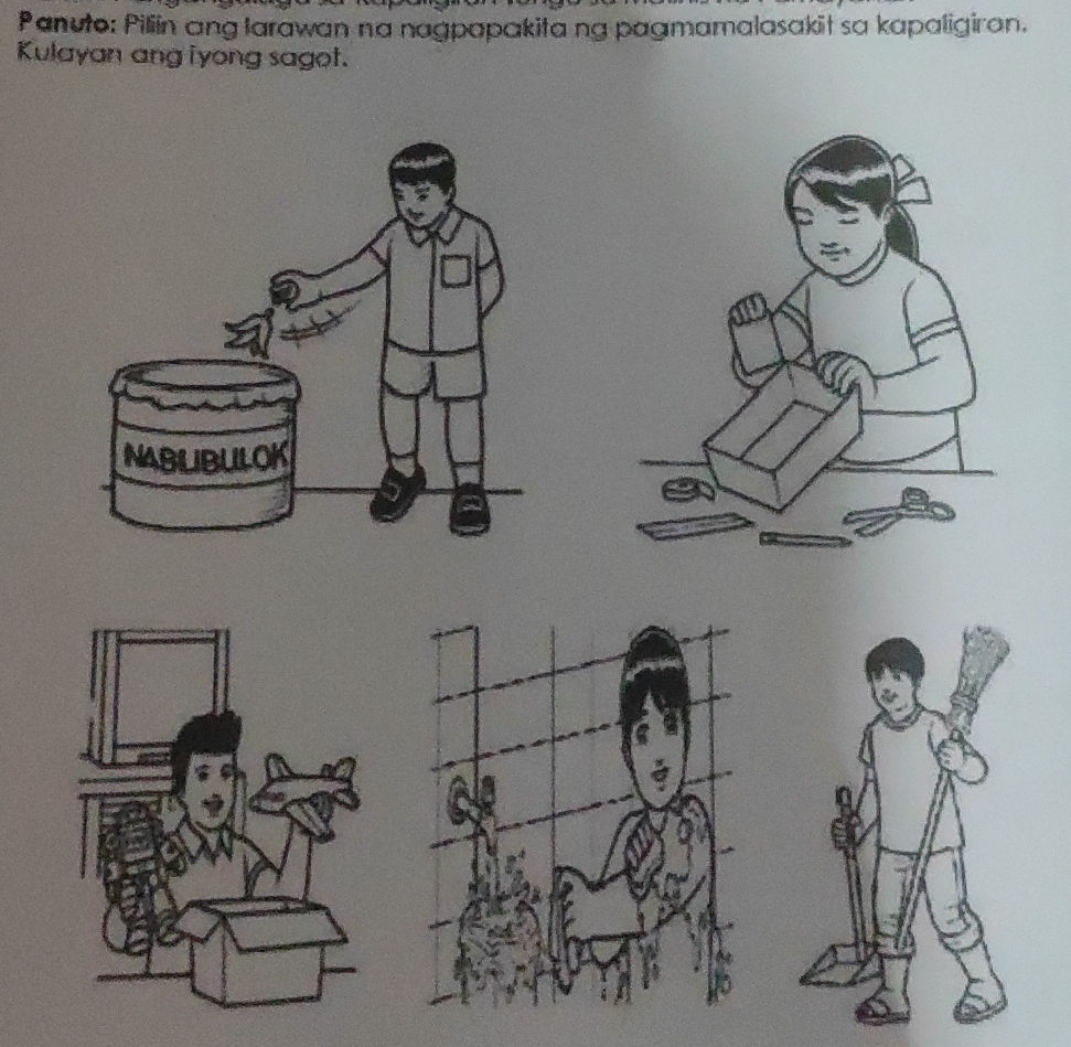 Panuto: Piliin ang larawan na nagpapakita ng | StudyX