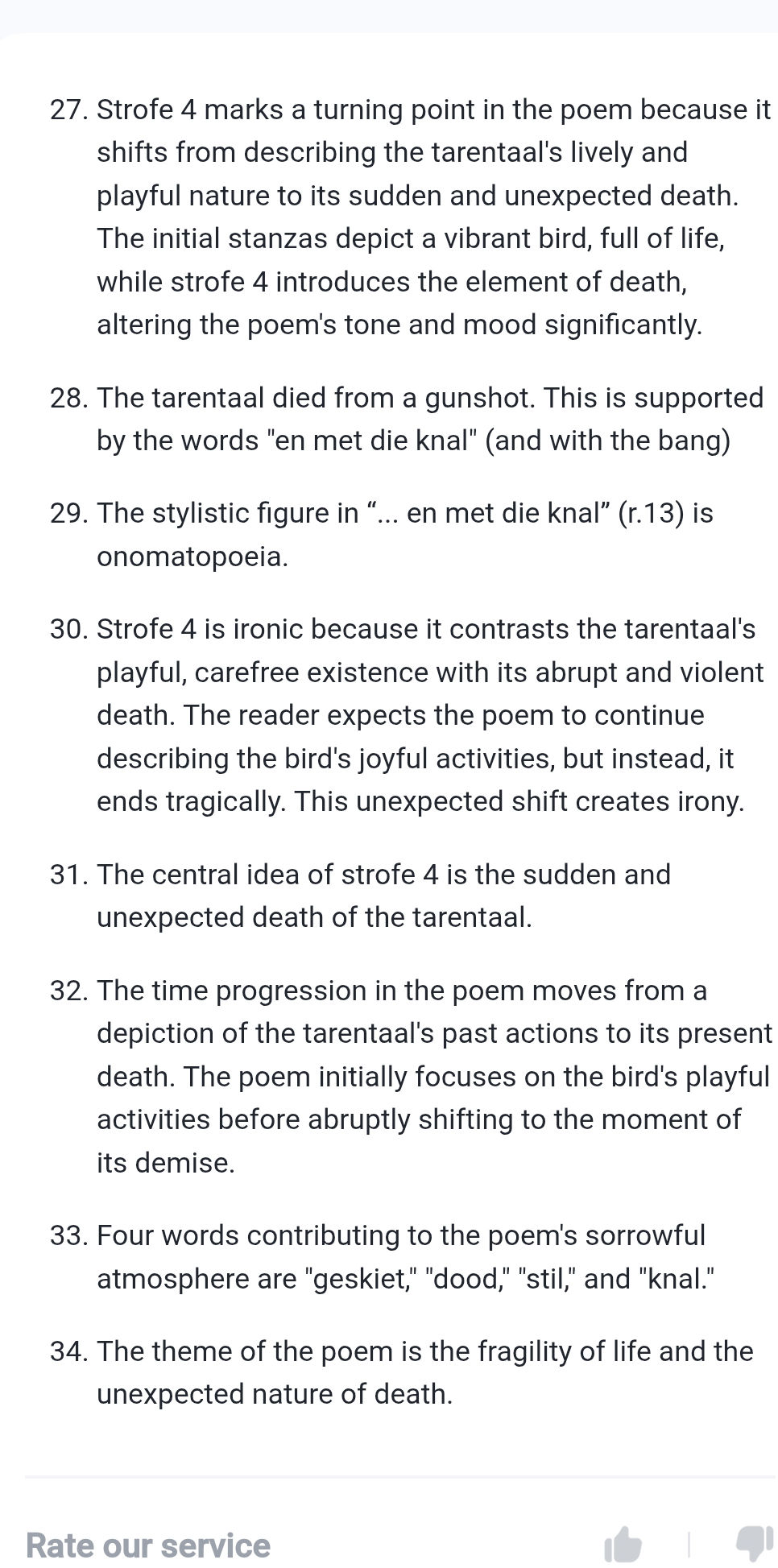 27. Strofe 4 marks a turning point in the | StudyX