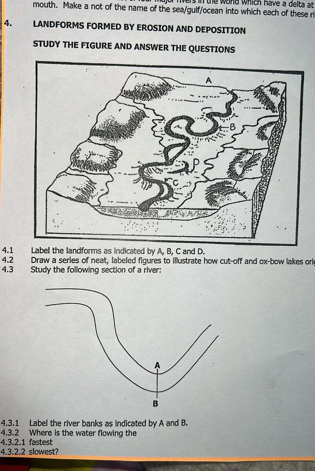 4. LANDFORMS FORMED BY EROSION AND | StudyX