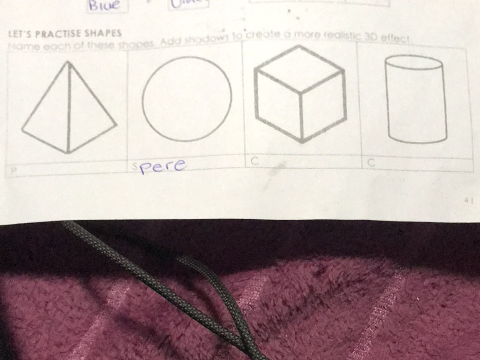 LET'S PRACTISE SHAPES Name each of these | StudyX
