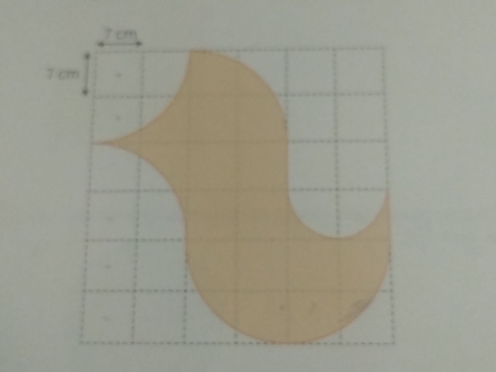 The image shows a shape on a grid. The grid | StudyX