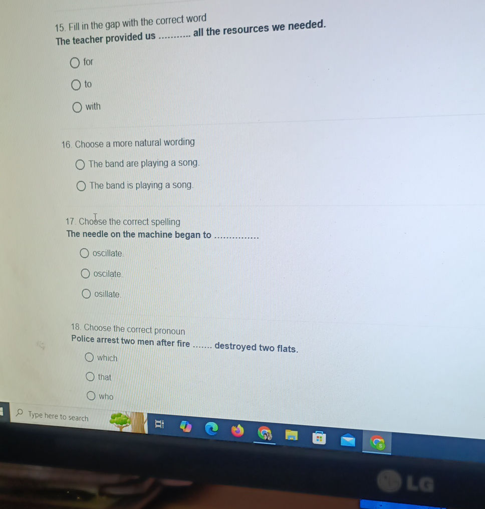 15. Fill in the gap with the correct word | StudyX