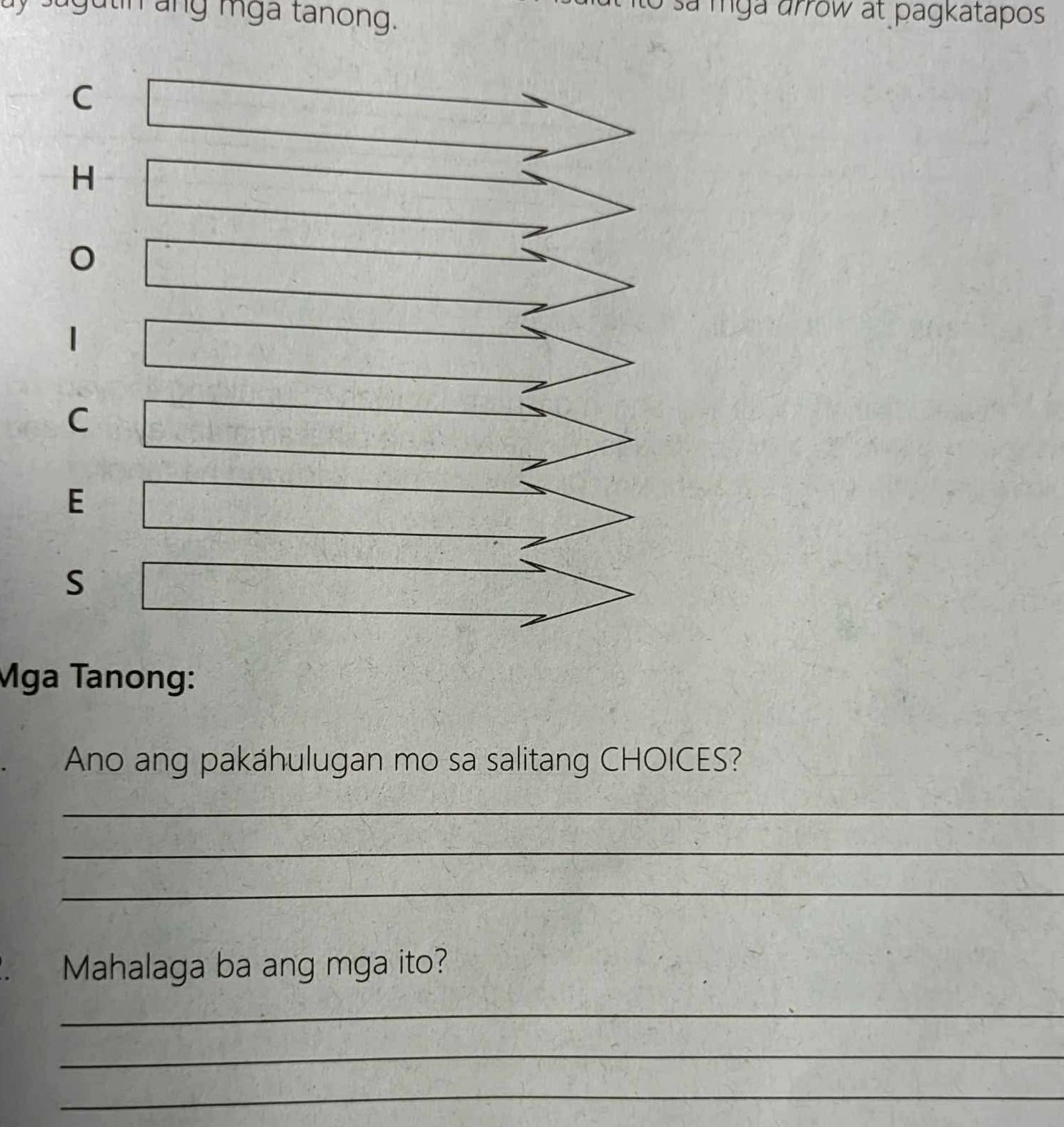 Mga Tanong: 1. Ano ang pakahulugan mo sa | StudyX