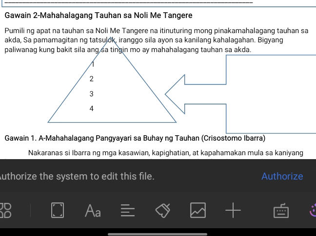 Gawain 2-Mahahalagang Tauhan sa Noli Me | StudyX