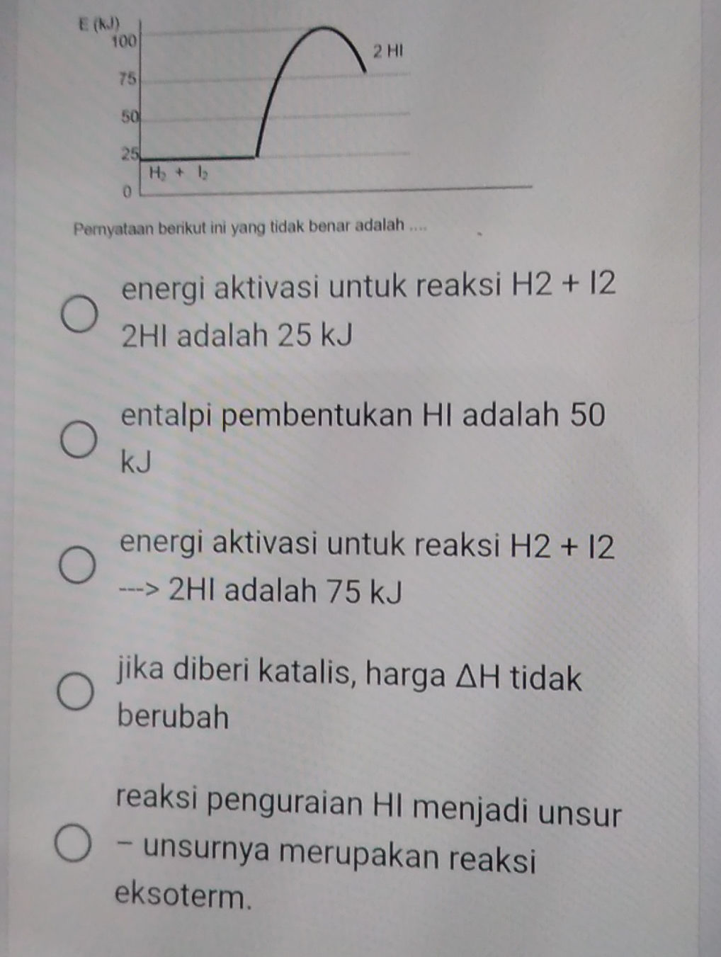 Pernyataan berikut ini yang tidak benar | StudyX