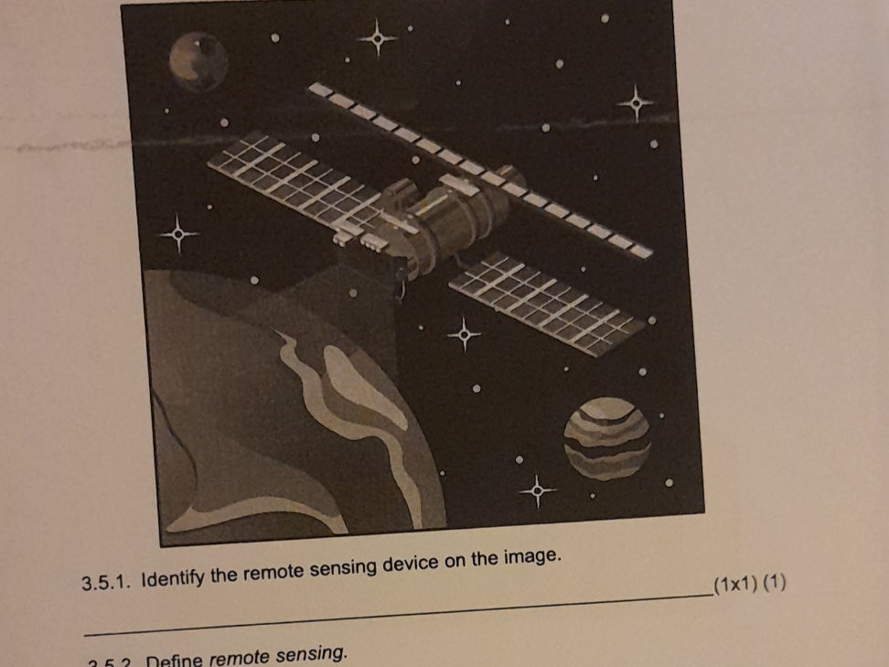 3.5.1. Identify the remote sensing device on | StudyX