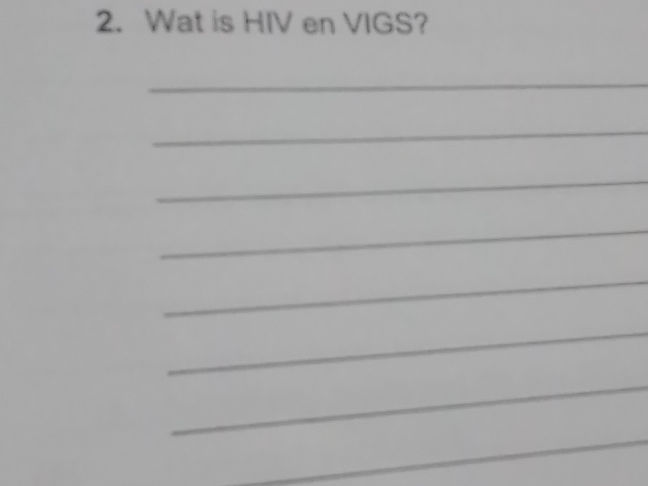 Wat is HIV en VIGS? | StudyX