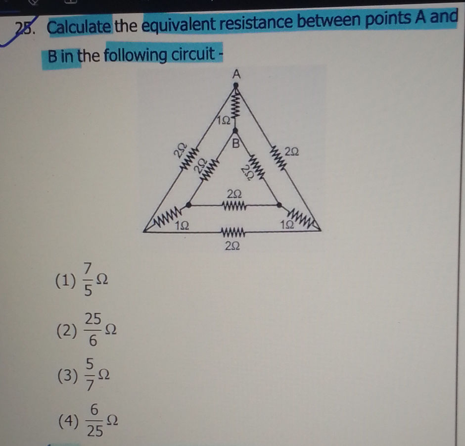 Calculate the equivalent resistance between | StudyX