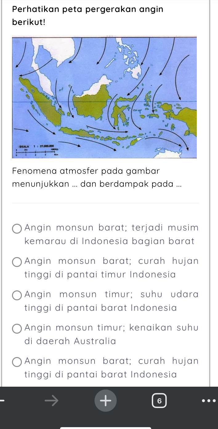 Perhatikan peta pergerakan angin berikut! | StudyX