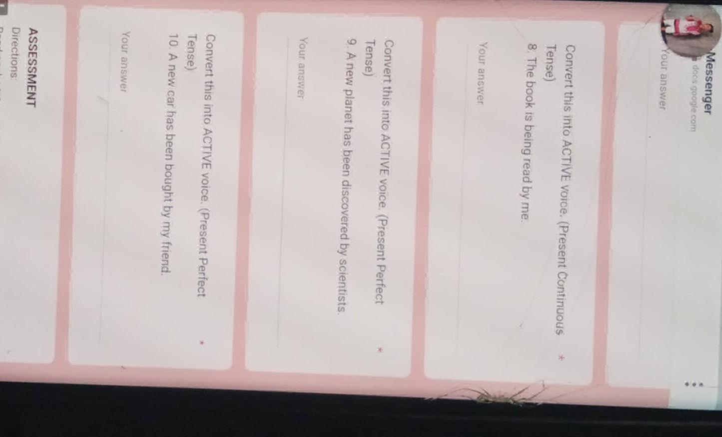 Convert this into ACTIVE voice. (Present | StudyX