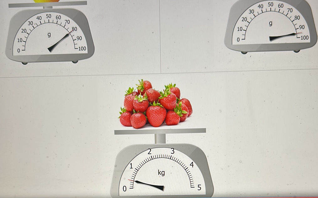 The image shows three scales. The first | StudyX
