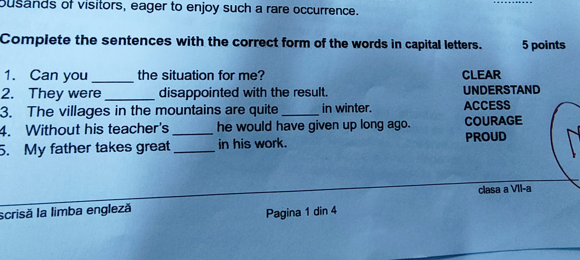 Complete the sentences with the correct form | StudyX