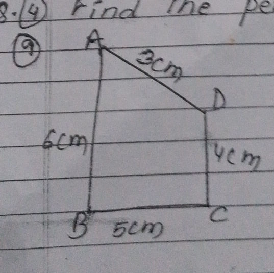 Find the perimeter of the shape. [Diagram | StudyX