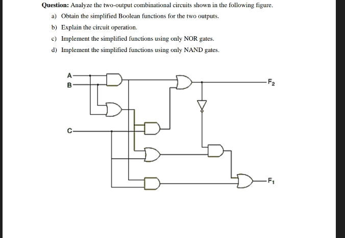 Question: Analyze the two-output | StudyX