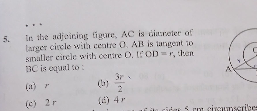 In the adjoining figure, AC is diameter of