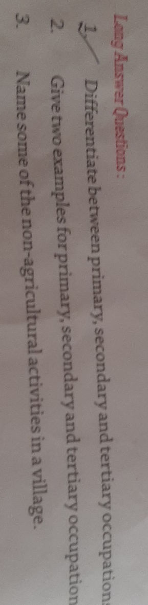 1. Differentiate between primary, secondary | StudyX