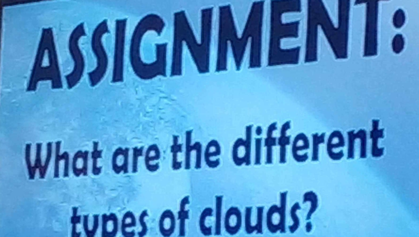 Different types of clouds | StudyX