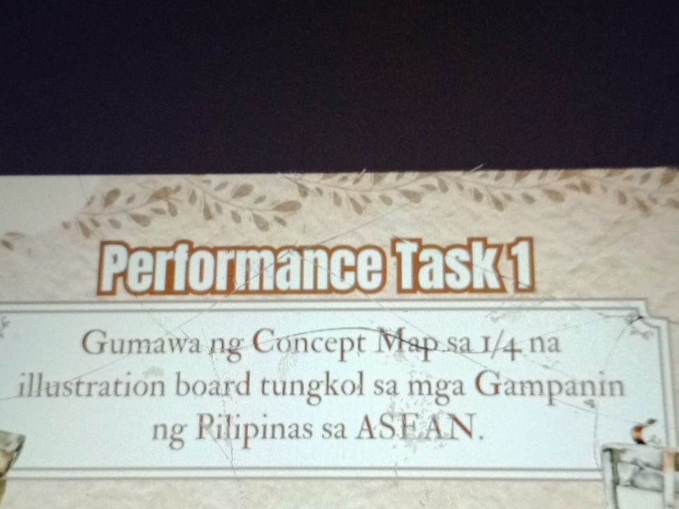 Performance Task 1 Gumawa ng Concept Map sa | StudyX