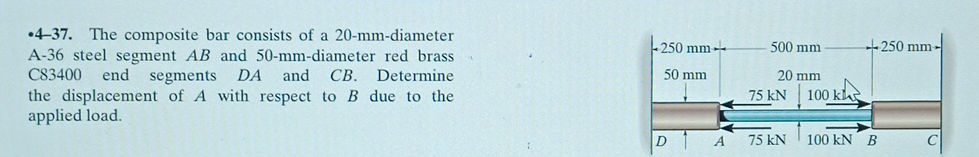 4-37. The composite bar consists of a