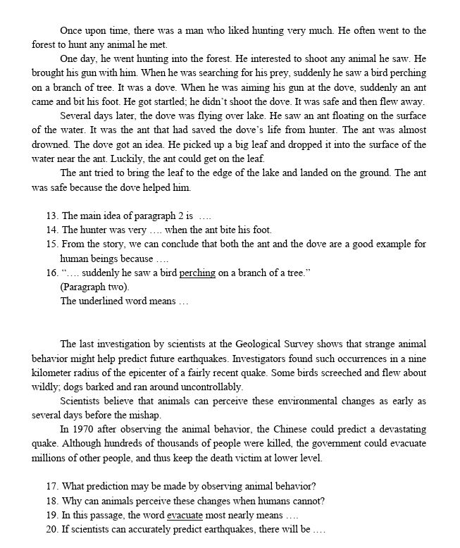 13. The main idea of paragraph 2 is .... 14. | StudyX