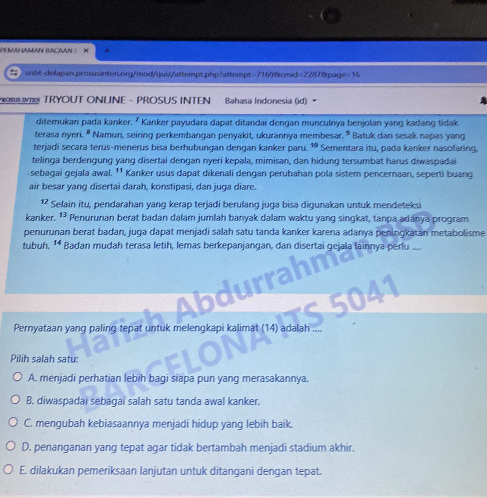 Pernyataan yang paling tepat untuk | StudyX