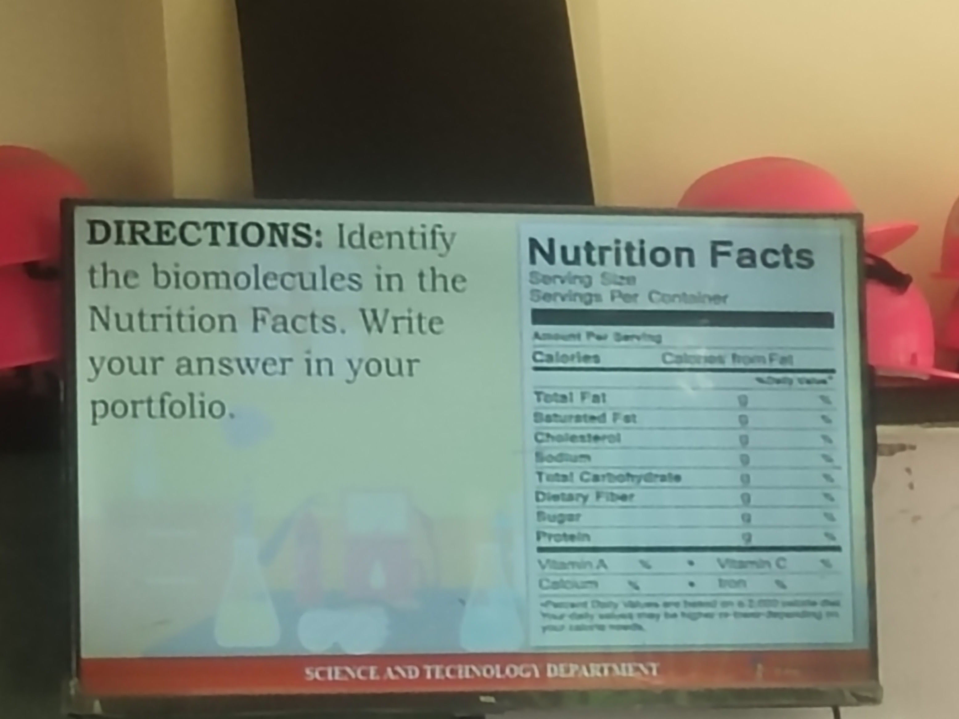 DIRECTIONS: Identify the biomolecules in the | StudyX