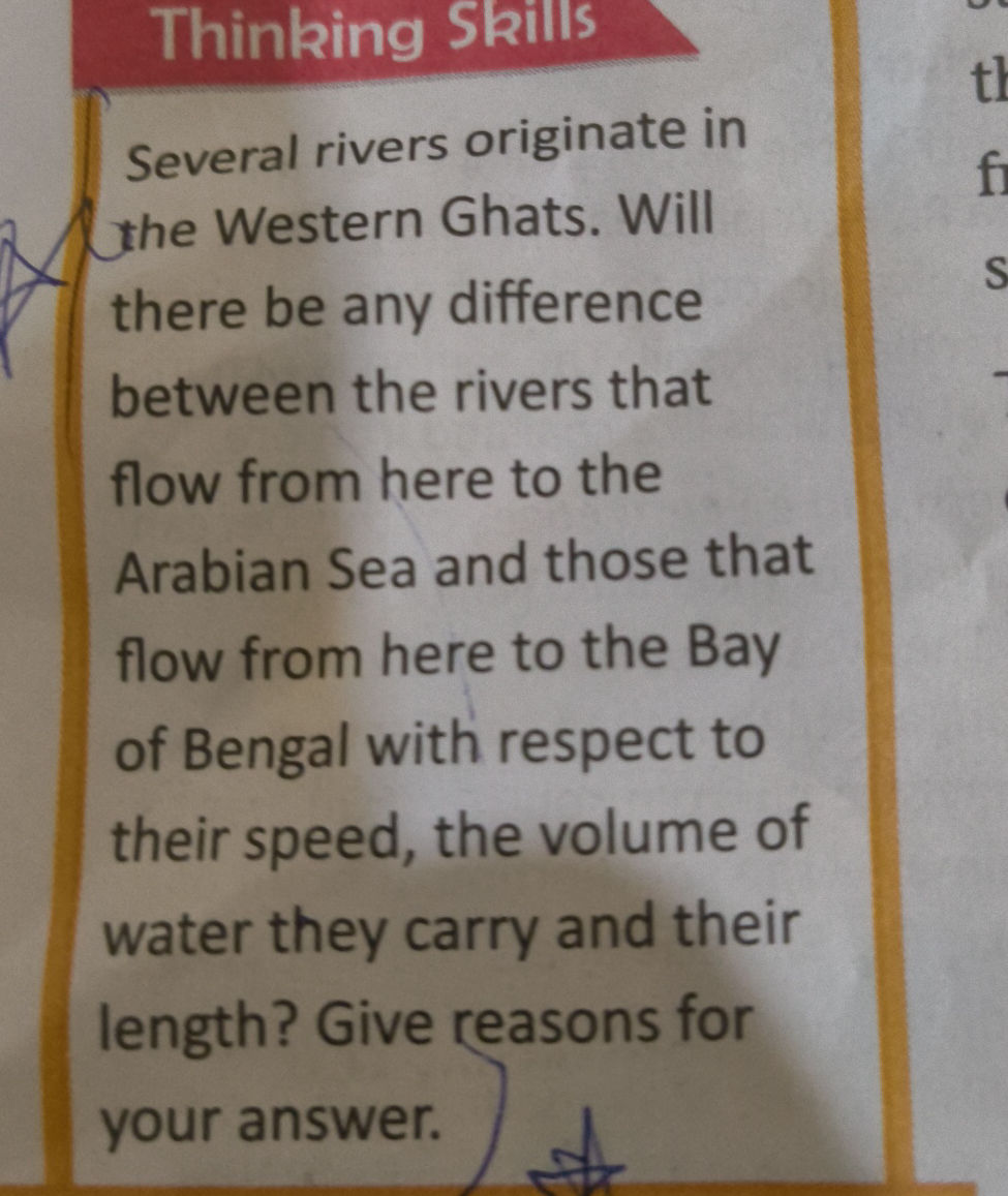 Several rivers originate in the Western | StudyX