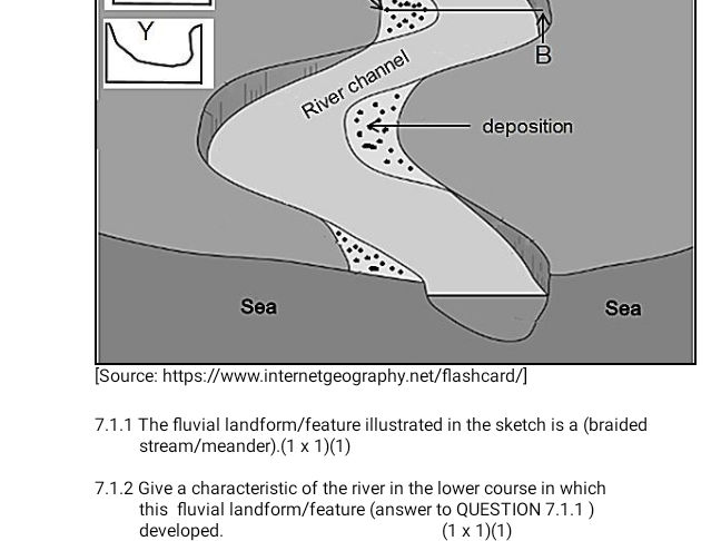 7.1.1 The fluvial landform/feature | StudyX