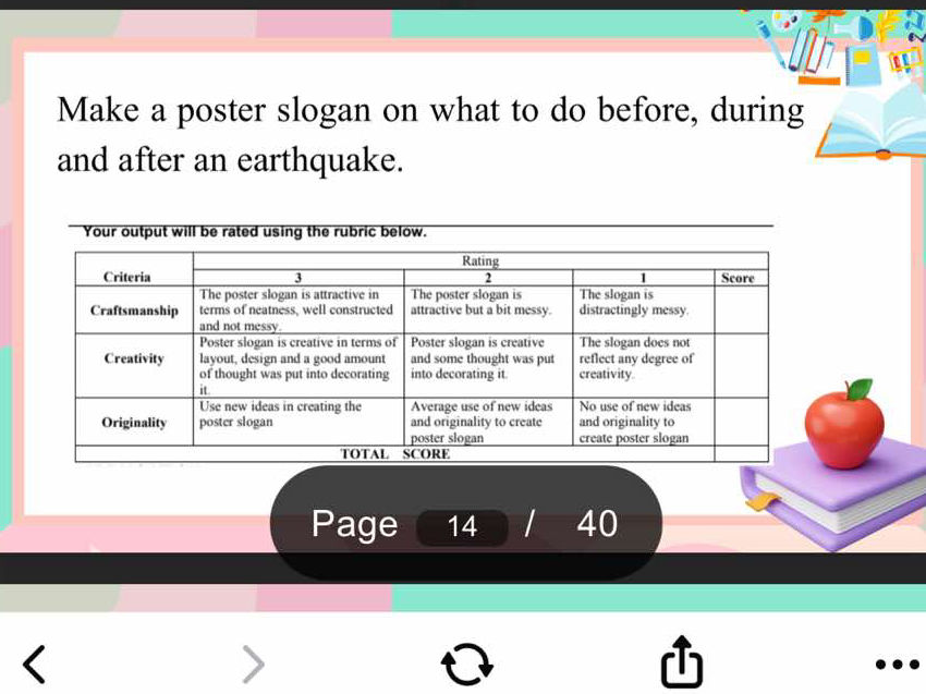 Make a poster slogan on what to do before, | StudyX