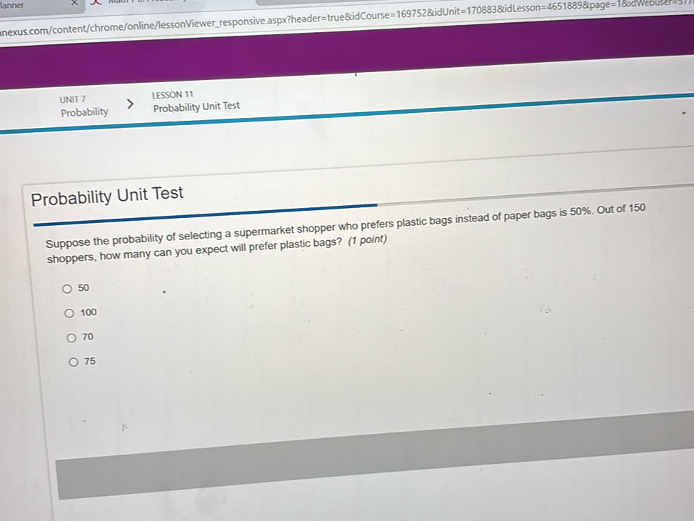 Suppose the probability of selecting a | StudyX