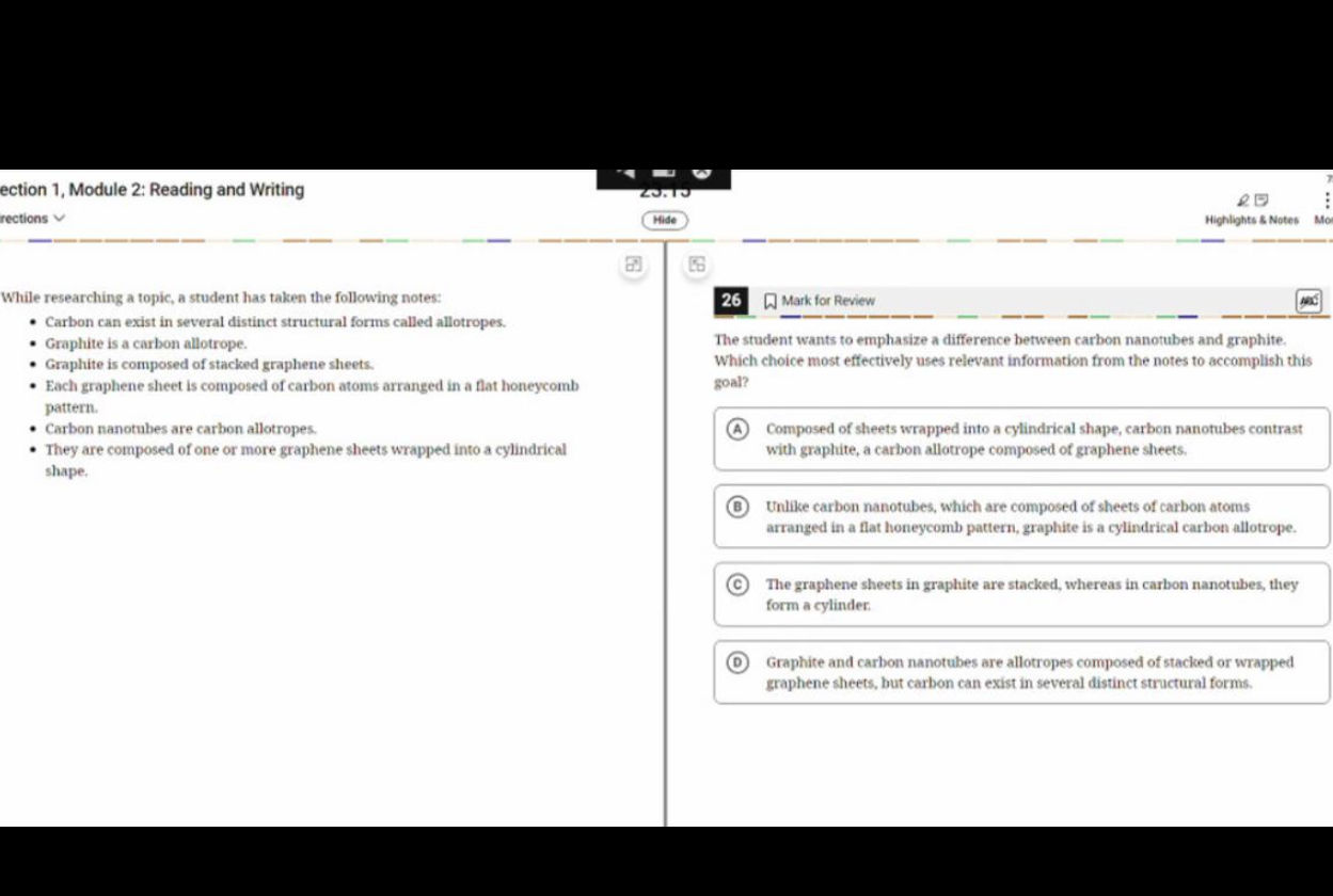 The student wants to emphasize a difference | StudyX