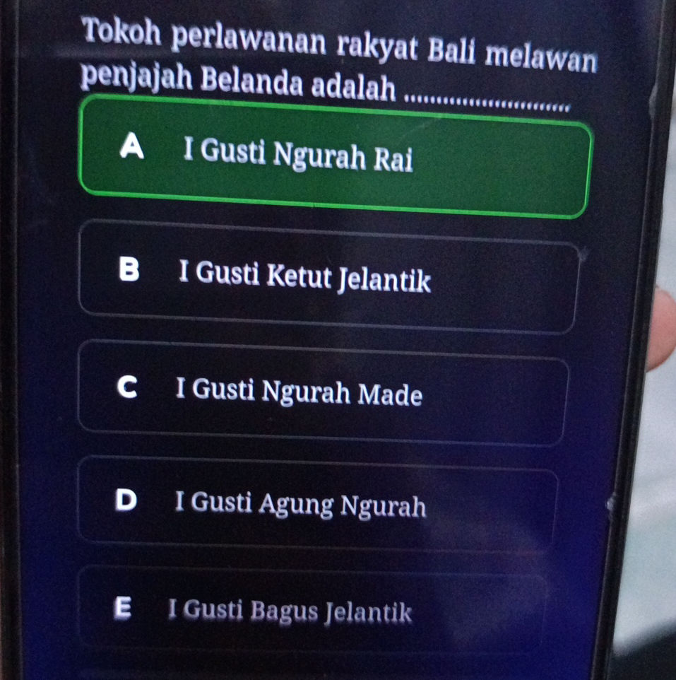 Tokoh perlawanan rakyat Bali melawan | StudyX