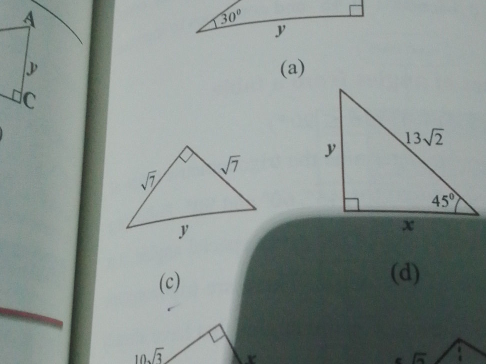 The image contains several right triangles | StudyX