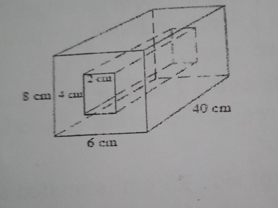 The image shows a 3D figure with dimensions | StudyX