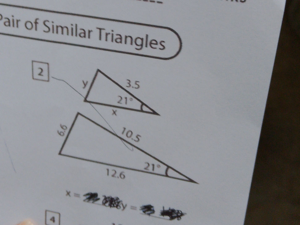 Pair of Similar Triangles 2 Diagram of two | StudyX