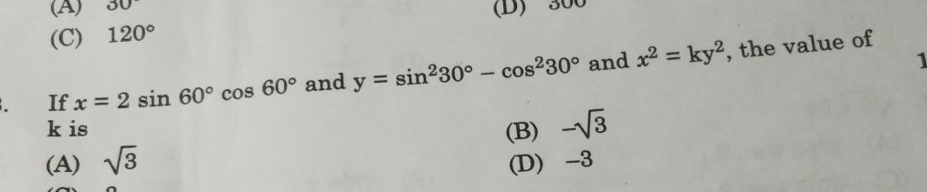 If $x = 2 60^ 60^ $ and $y = ^2 30^ - ^2 30^