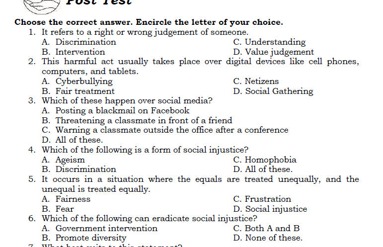 Choose the correct answer. Encircle the | StudyX