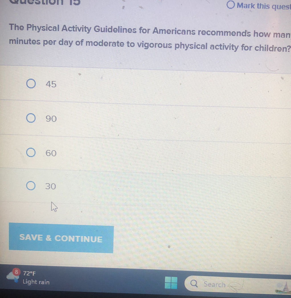 The Physical Activity Guidelines for | StudyX