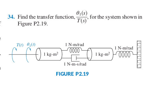 34. Find the transfer function, $ { | StudyX
