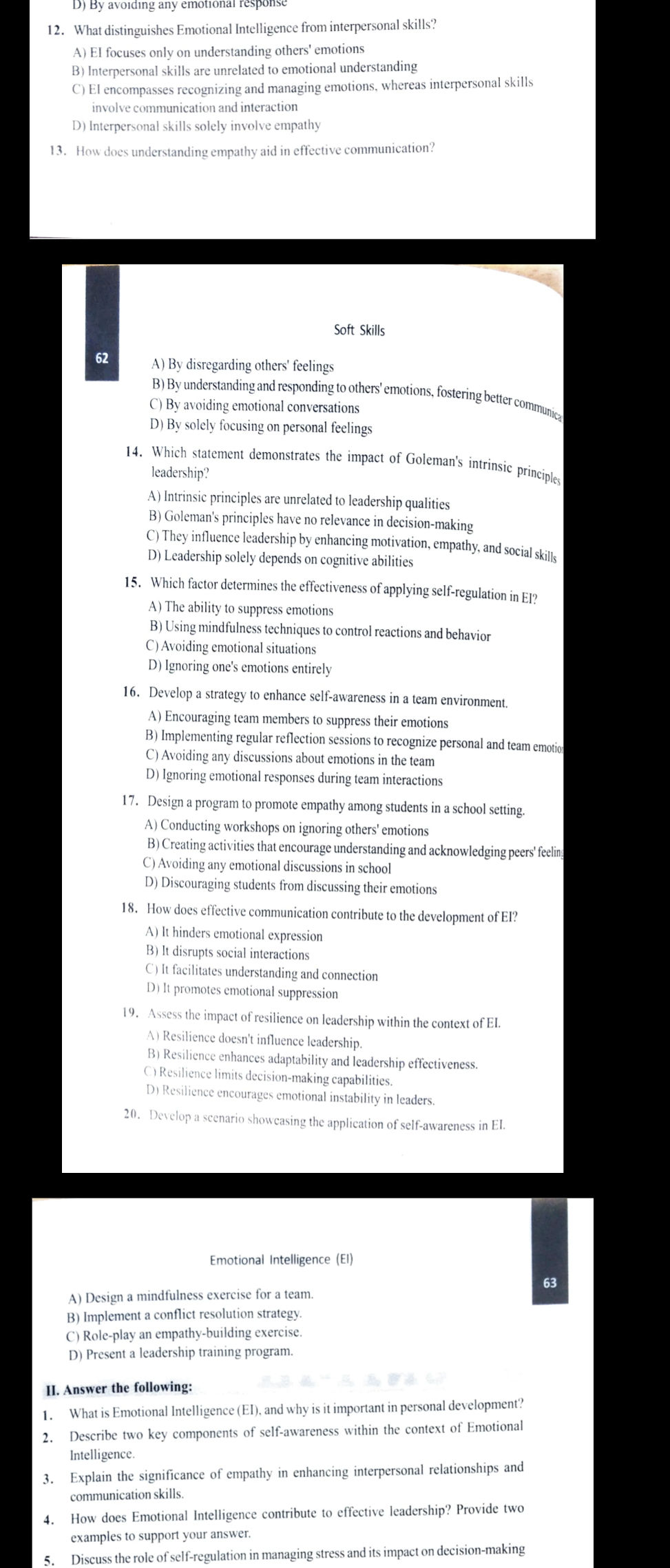 12. What distinguishes Emotional | StudyX