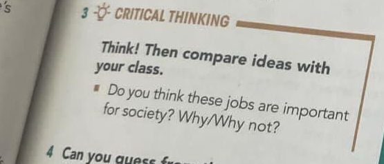 Do you think these jobs are important for