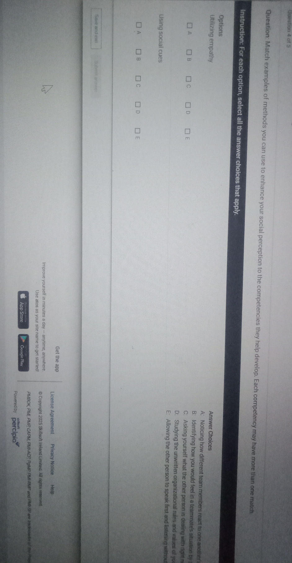 Question: Match examples of methods you can | StudyX