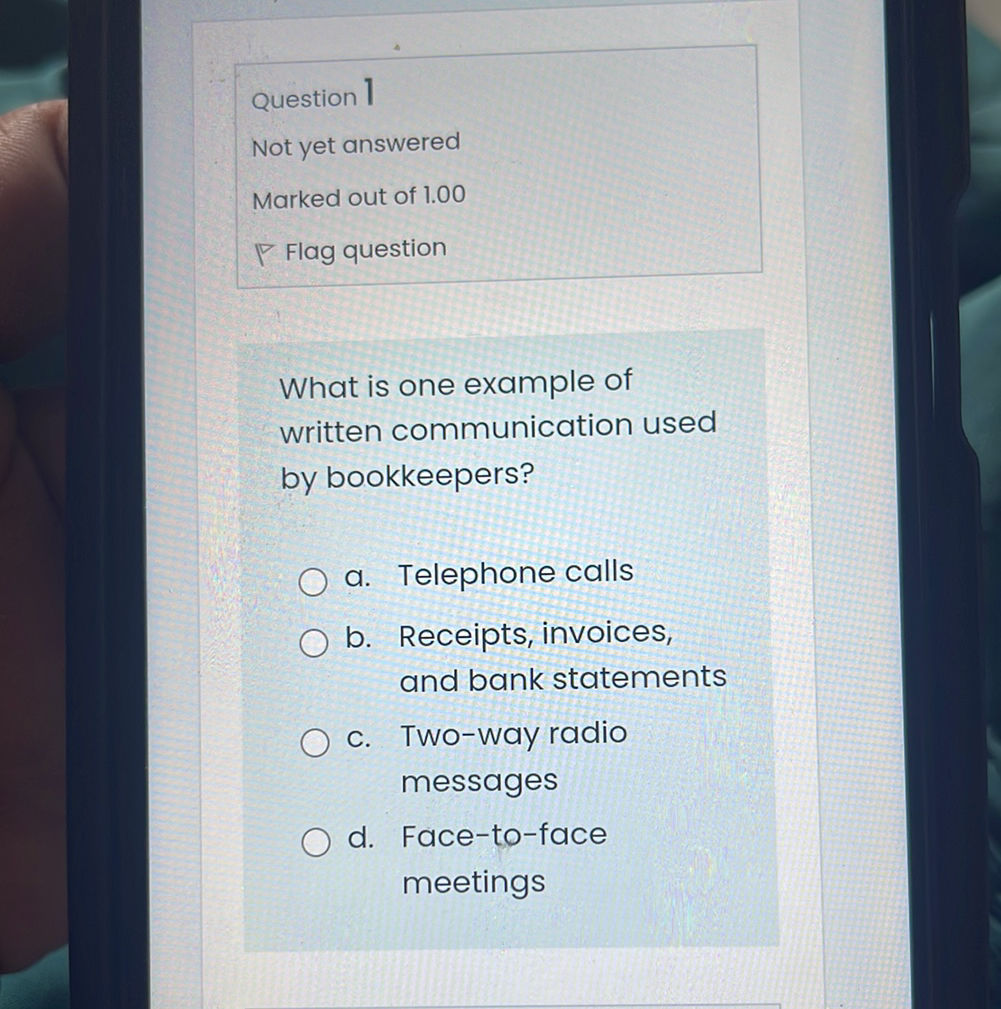 What is one example of written communication | StudyX