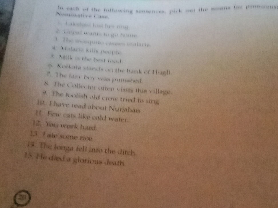 In each of the following sentences, pick out | StudyX