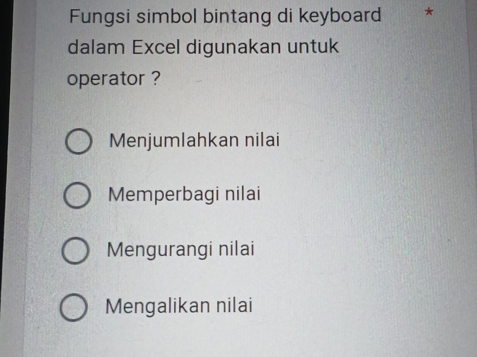 Fungsi simbol bintang di keyboard dalam | StudyX