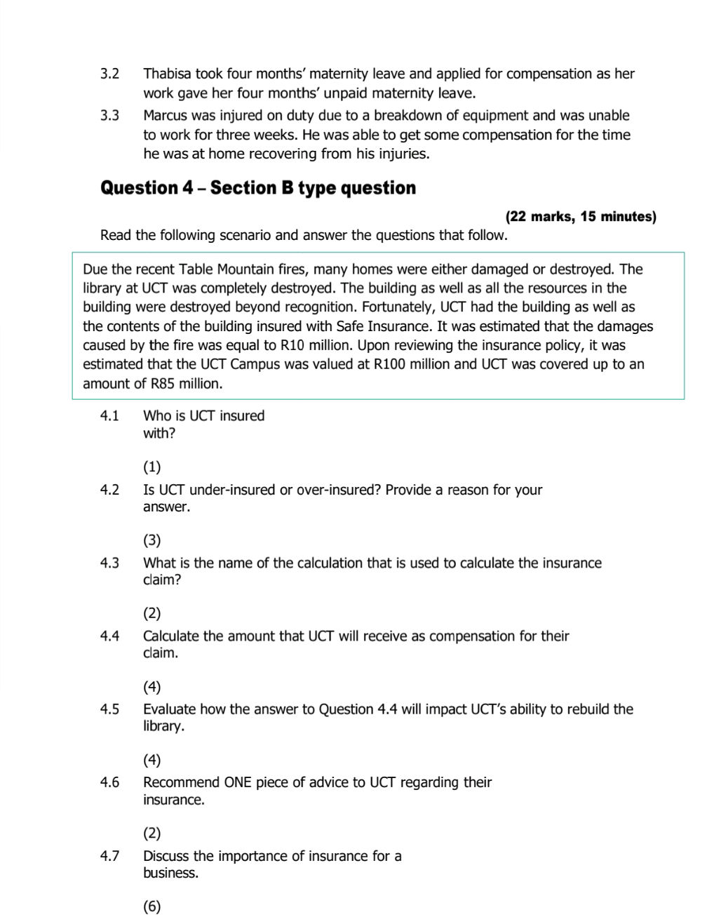 Read the following scenario and answer the | StudyX
