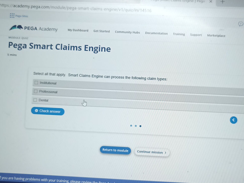 Select all that apply. Smart Claims Engine | StudyX