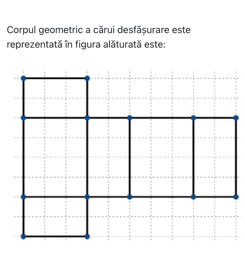 Corpul geometric a cărui desfășurare este | StudyX